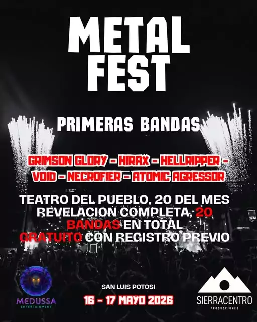 San Luis Metal Fest 2026: Fechas y primeras bandas confirmadas - LíderLife